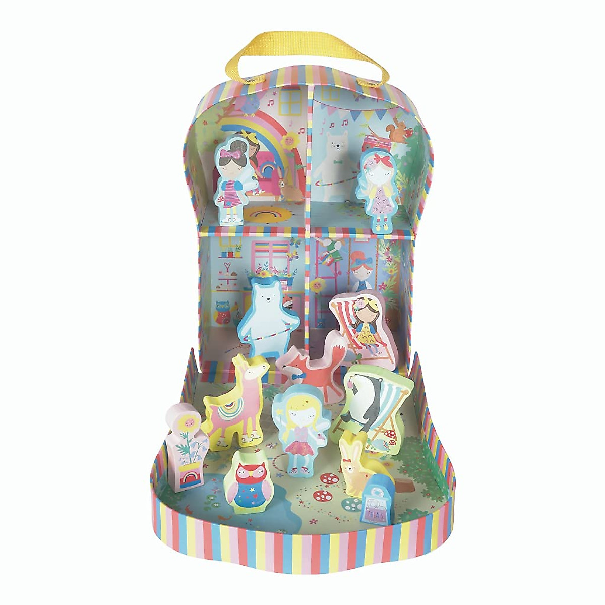 Floss & Rock 43P6364 Rainbow Fairy Play Box with Wooden Pieces