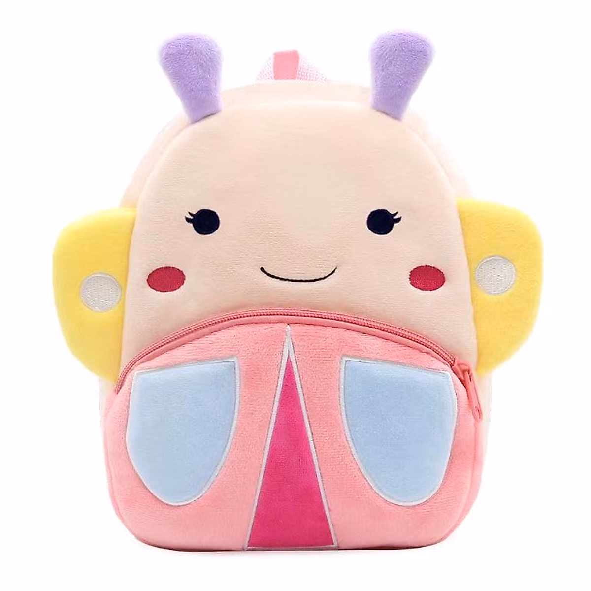 JoyRokaro Toddler Backpack Butterfly Backpack Cute Plush Bag Cartoon 10" Preschool Backpack For 2-6 Years Girls Boys
