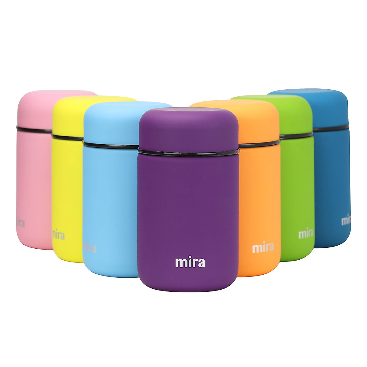 MIRA Lunch, Food Jar - Vacuum Insulated Stainless Steel Lunch Thermos - 13.5 oz - Purple