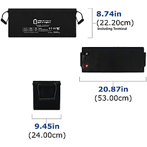Mighty Max Battery 12V 200Ah 4D Replaces Caterpillar Articulated Dump Trucks - 4 Pack