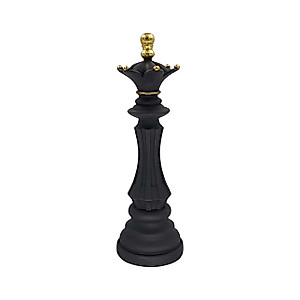 LOOYAR Three Pack Chess King Queen Knight Statue Sculpture Ornament Collectible Figurine Craft Furnishing for Home House Decoration Office Desk Table Wine Cabinet Arrangement Gift