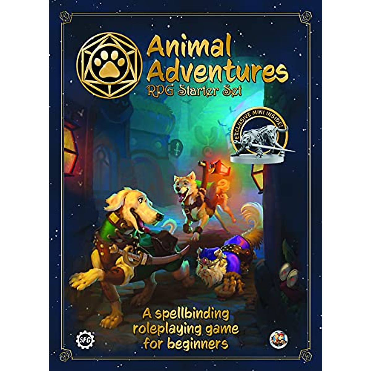 Steamforged Games Animal Adventures: Starter Set - Beginners Roleplaying Tabletop Game 5E Compatible