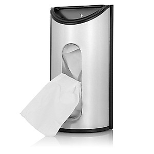 Fortune Candy Stainless Steel Bag Saver, Bag Holder for Plastic Bags, Wall Mount dispenser Bag Holders & Dispensers - Feature Easy Access Opening and Fingerprint-Proof Surface