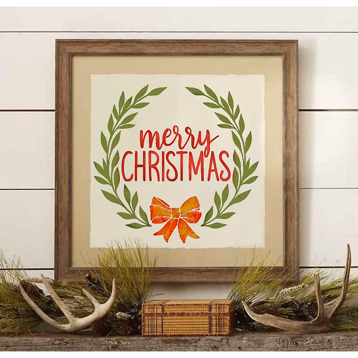 Christmas Stencils for Painting on Wood – Large Christmas Stencil Set includes Gnome & Snowflakes - DIY Holiday Stencils Reusable for Crafts, Signs, Canvas, Windows, Cookies & Templates