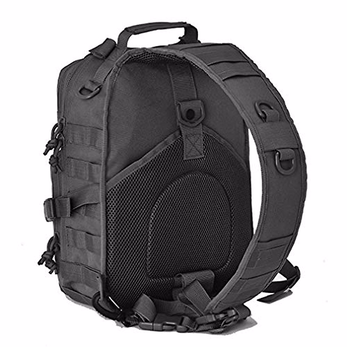 Hebetag Nylon Sling Bag Hiking Backpack for Men Women Travel Outdoor Tactical Military Camping Walking Mountain Climbing Crossbody Messenger Chest Shoulder Pack Casual Ruckpack