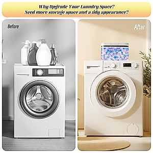 Laundry Pod Holder with Lid, Laundry Pod Container, Sealed Automatic Pop-Up, laundry Pod Dispenser Holds 115 Laundry Pods for Laundry Room Organization Laundry & dishwasher pods container-94oz