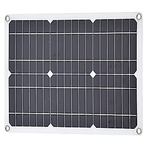 20W 20V Solar Panel, Strong Resistance Versatile Waterproof Good Output Efficiency Monocrystalline Silicon Solar Panel for Car Batteries