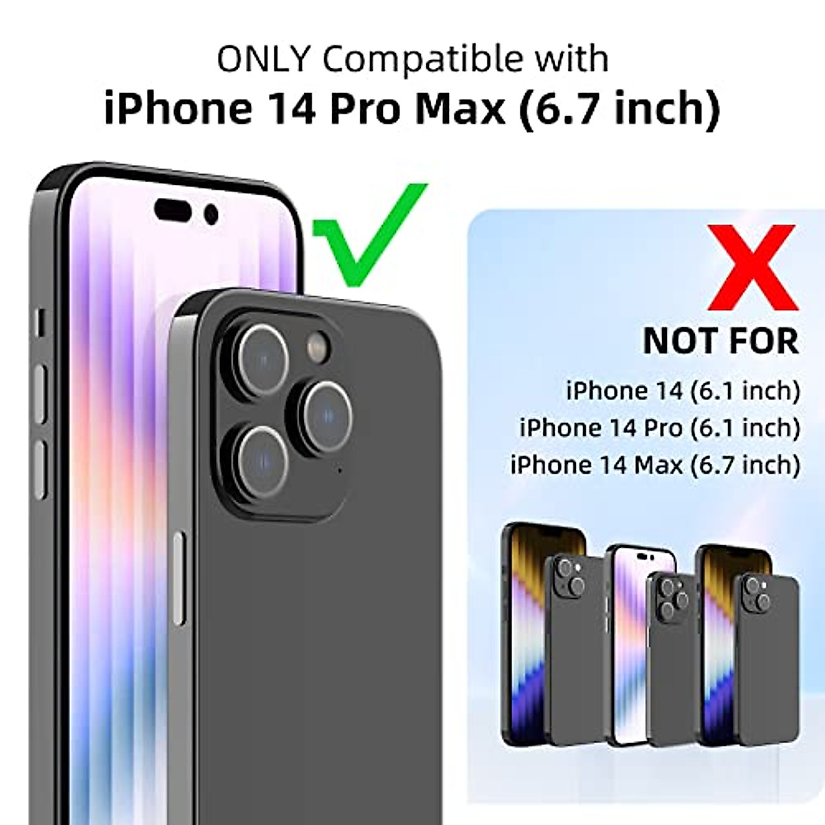 Nillkin Case for iPhone 14 Pro Max Case with Stand, Slide Camera Cover, Military Grade Shockproof Portective Case Compatible with MagSafe Wireless Charger&Magnetic Car Mount Holder,Blue
