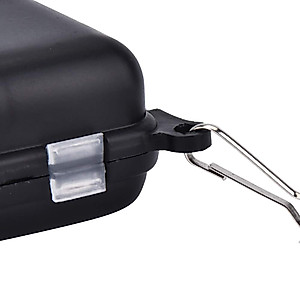 Fishing Tackle Box, Portable Reusable Fishing Hook Storage Case 9 Grids Translucent Cover Two Layer Fishing Tackle Accessories for Hiking, Travel