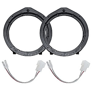 NuIth Car Speaker Adapter Bracket Speaker Wiring Harness Kit Compatible with Honda Civic Accord CRV 2008-2020, Acura 2005-2019 Aftermarket Front Rear Door 6.5 Inch Speaker Connector Cable Mount