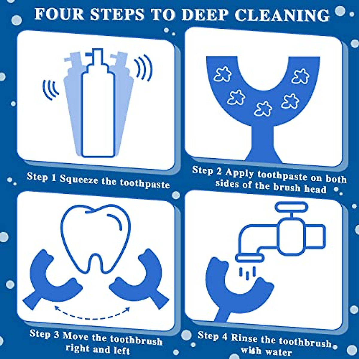 U Shaped Kids Toothbrushes 2 Pcs Whole Mouth Toothbrush Age 2-6 Soft Teeth Cleaning Baby Toothbrush 360 Degrees Toddler Toothbrush U Shaped Toothbrush with 2 Pcs Silicone Brush Heads (Cool Style)