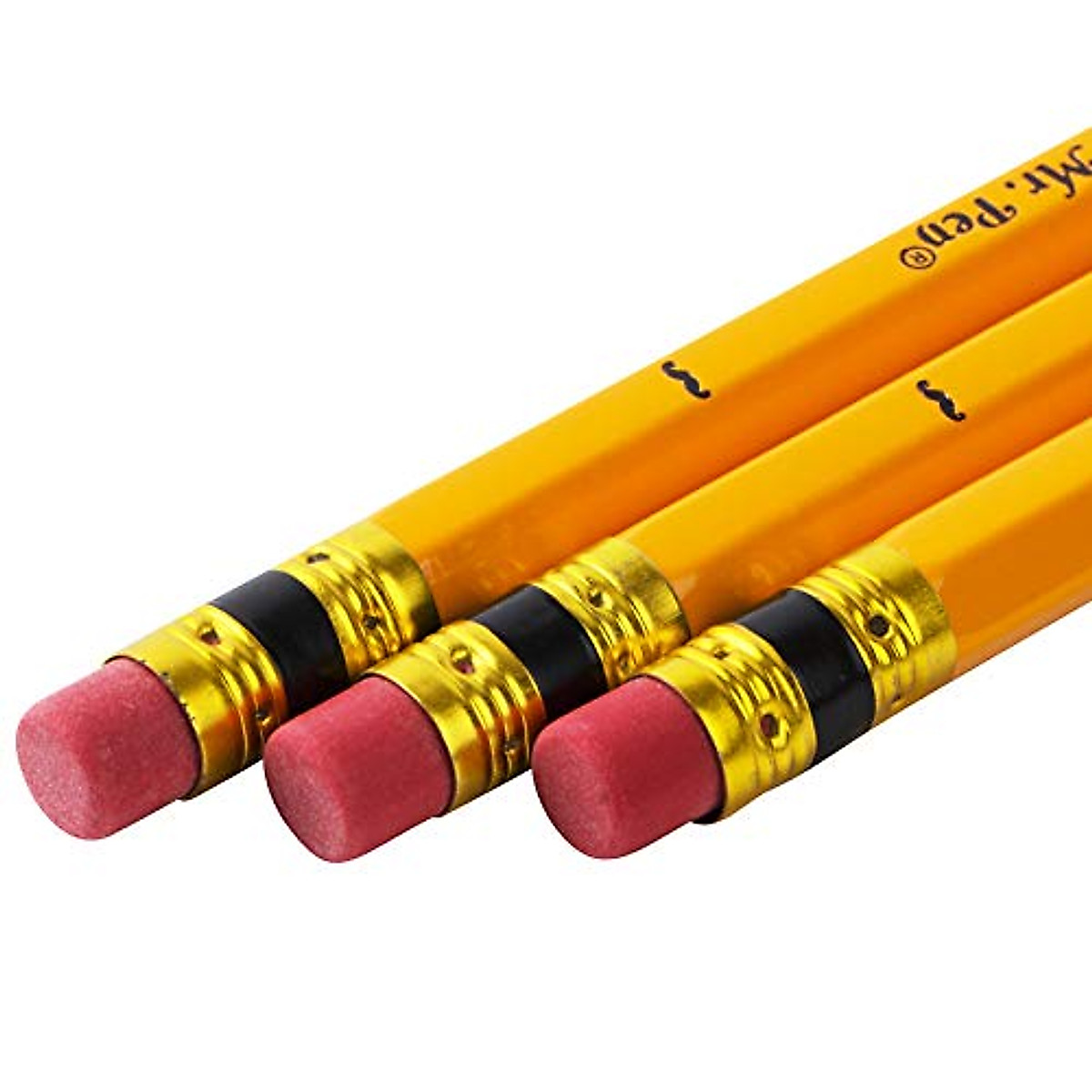 Mr. Pen- Pencils with Sharpener and Eraser, 24 Pencils, 2 Metal Pencil Sharpeners, 2 Erasers, Pencils and Sharpener, Pencil and Sharpener Set, School Supplies, Pencil with Sharpener, Erasers for Kids