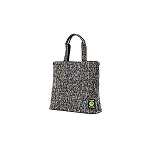 DIME BAGS Urban Tote | Hemp Unisex Purse | Spacious Storage and Adjustable, Removable Shoulder Strap (Concrete)