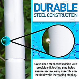 Franklin Sports Soccer Rebounder - Tournament Steel Soccer Rebounding Net - Perfect For Backyard Soccer Practice and Soccer Training - 12'x6' Soccer Bounce Back Rebounder - Silver