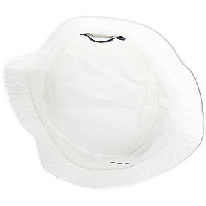 Tommy Hilfiger Mens Established Bucket Hat, Classic White, Small US