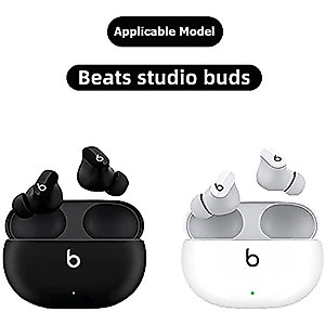 Beats Studio Buds Case,Full Protective Silicone Skin Cover with Keychain for Beats Studio Buds Multicolor