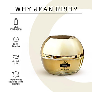 Jean Rish Lady Goldiana Eau De Parfume - Perfume for Women (3.4 Fl Oz / 100ml) with Jasmine, White Honey & Raspberry Notes - Long Lasting and Luxury Fragrance