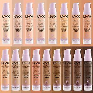 NYX PROFESSIONAL MAKEUP Bare With Me Concealer Serum, Concealer Makeup For Up To 24Hr Hydration - Tan