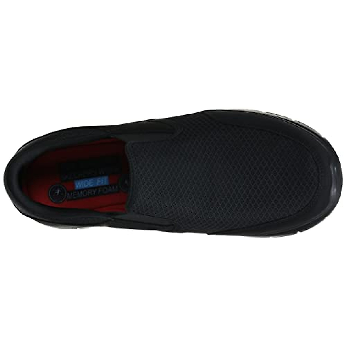 Skechers Men's Black Flex Advantage Slip Resistant Mcallen Slip On - 9.5 D(M) US