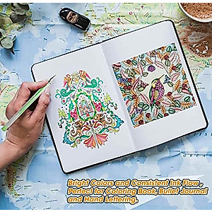 Smart Color Art 160 Colors Gel Pens Set 80 Gel Pen with 80 Refills for Adult Coloring Books Drawing Painting Writing Doodling