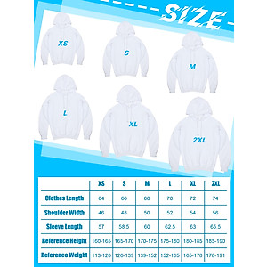 Hercicy 6 Pcs Thermal Transfer Hoodies Blank Hoodies for Printing White Thermal Transfer Sweatshirts Polyester Hooded Cloth Bulk Hoody for Men Women Unisex Include Size XS to Size 2XL
