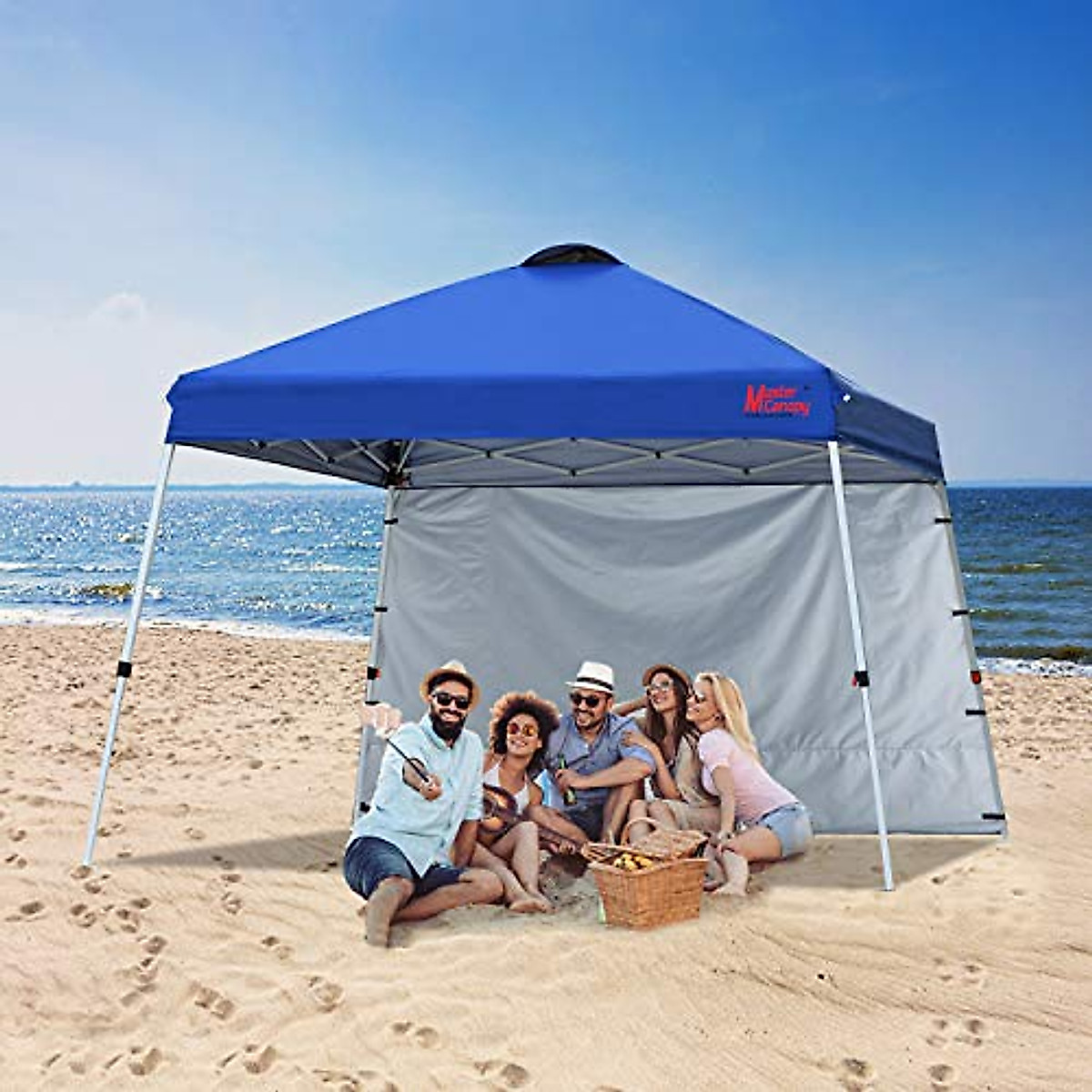 MASTERCANOPY Canopy Sidewall for 10x10 Slant Leg Canopy Tent 1pc White