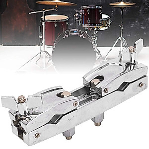 Drum Clip Rod Zinc Alloy Connecting Clamp Holder Bracket Rod Percussion Multi-function Clip Silver