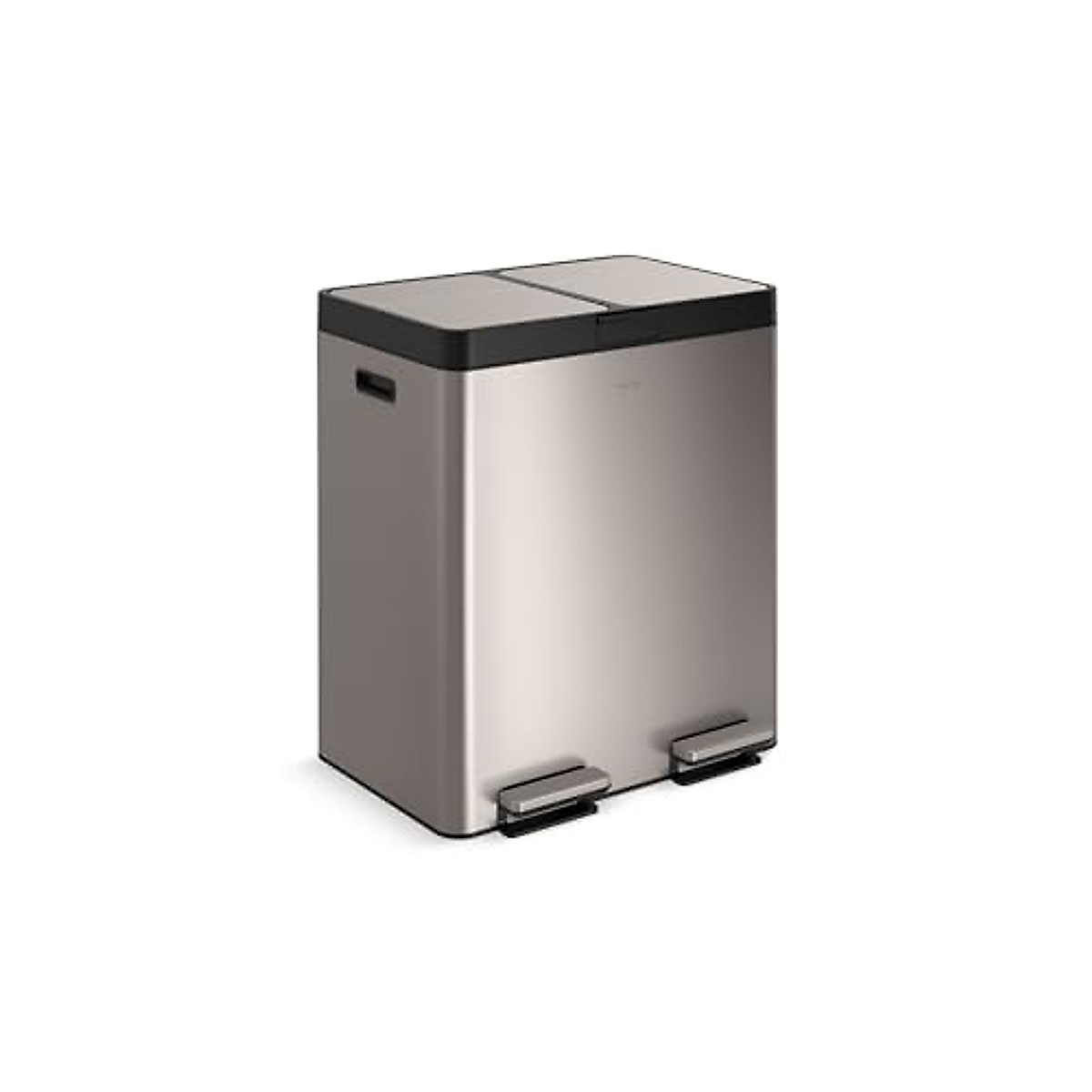 KOHLER K-23828-ST 82-Liter Stainless Steel Dual-bin Step Trash can, Stainless