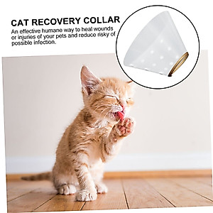 POPETPOP Elizabeth Circle Kitten Collars Adjustable Puppy Collars for Litter Dog Collars for Puppies Cat Recovery Collar Cat Recovery Neck Cone Cat Kitten Recovery Collar Pets Puppy Cone