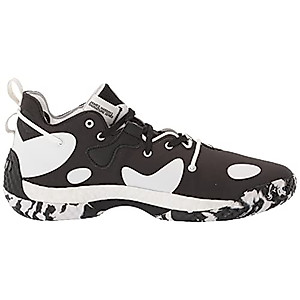 adidas Unisex Harden Vol. 6 Basketball Shoe, Black/Black/White, 10.5 US Men