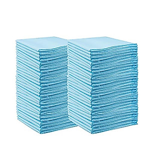 Baby Disposable Changing Pad, 100 Count Thicken and High Absorb Incontinence Changing Pad with Breathable, Waterproof, Soft Non-Woven Fabric, Underpad 13X18 inch- Extra Thick