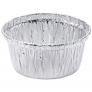 Pack of 100 Ramekins, American-Made 4 oz Aluminum Foil Utility Cups - Perfect for Baking, Cooking, and Serving
