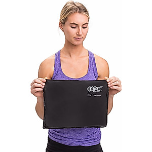 Chattanooga ColPac - Reusable Gel Ice Pack - Black Polyurethane - Standard - 10 in x 13.5 in - Cold Therapy - Knee, Arm, Elbow, Shoulder, Back - Aches, Swelling, Bruises, Sprains, Inflammation