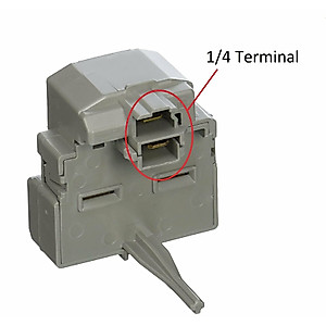 EQUIPMENT DOCTOR US CK910010004 fits Embraco Compressor Start Relay + Capacitor (Terminal 1/4", Gray)