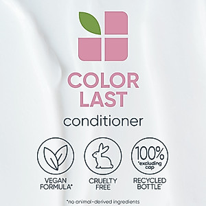 Biolage Color Last Conditioner | Color Safe Conditioner | Helps Maintain Depth & Shine | For Color-Treated Hair | Paraben & Silicone-Free | Vegan​| Cruelty Free | 33.8 Fl. Oz