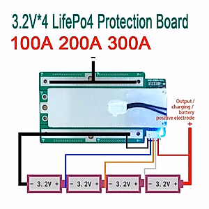 for LifePo4 Protection Plate Automatic Protection Lithium Iron Phosphate Protection Board Over‑Discharge Protection Durable for Home Office