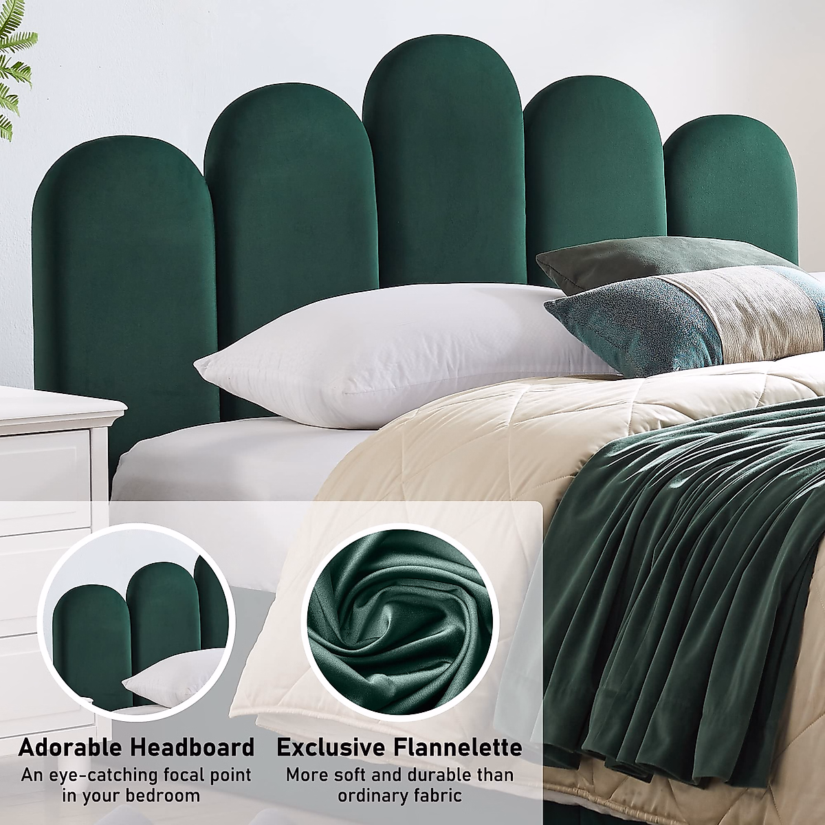 Zanmintaobo Lift Up Storage Bed Full Size, Upholstered Platform Bed with Hydraulic Storage System & Wood Slats Support, Full Bed Frame with Headboard, No Box Spring Needed, Easy Assembly, Green