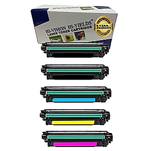 HI-Vision ® 5 Pack Compatible GPR-45 (6264B001AA 6262B001AA 6260B001AA 6261B001AA) Toner Cartridge Replacement for Laser ImageRunner LBP5480