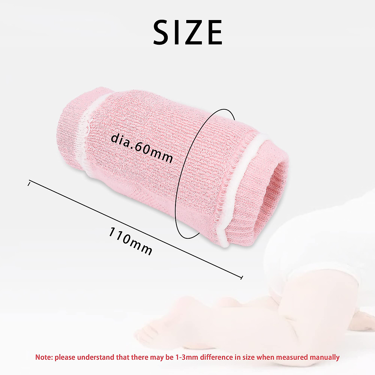 SooGree Baby Knee Pads (5 Pairs Smiley Style) For Crawling Toddler Leg Warms Non-slip Anti-Friction Elastic Cotton Socks For Crawling 6-24 Months Babies