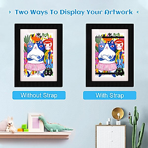 [4-Pack] Kids Art Frame for Children Art Projects, 8.5x12 Front Opening Kids Artwork Frames Changeable, Display Storage Picture Frames for Kids Drawing, Schoolwork, Crafts, Photos, Holds 50 Pcs,