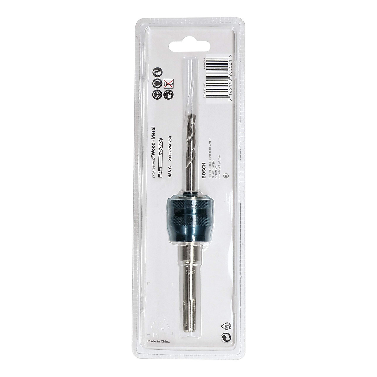 Bosch 2608522411 Power Change System PC Adaptor SDS Plus Including Drill Bit HSS-G Diameter 7.15 x 85 mm