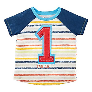 Mud Pie Baby BOY Birthday Shirt, 1, 12-18 Months