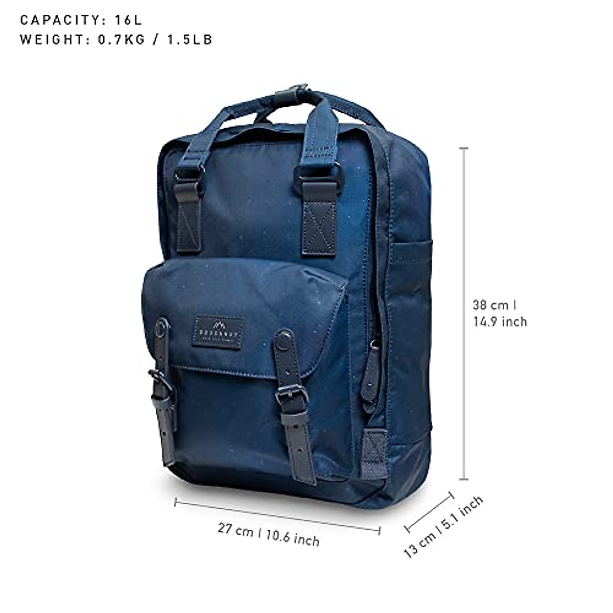 Doughnut Travel Laptop Backpack, Slim Durable Daypack Backpacks, Water Resistant Computer 16L Bag for Men & Women Fits 14 Inch Notebook(SK STARRY)