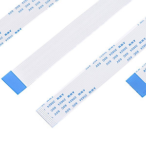 Raspberry Pi Camera Ribbon Cable, Camera Cable for Raspberry Pi, 3pcs/set 15 Pin Flat Ribbon Cable, Raspberry Pi Camera Ribbon, White Flexible Flat Cable for Raspberry Pi Module Camera