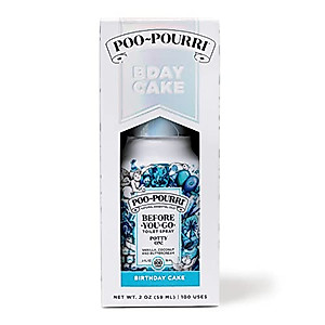 Poo-Pourri Before-You-Go Toilet Spray, Birthday Cake Potty On!, 2 Fl Oz - Vanilla, Coconut and Buttercream