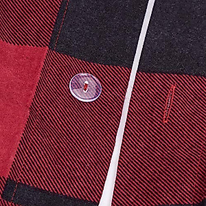 Amazon Basics Everyday Flannel Duvet Cover and 1 Pillow Sham Set - Twin or Twin XL, Red Plaid