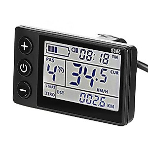 Bike Fender Electric Bicycle Waterproof LCD Display Panel E-Bike Electric Scooter LCD Screen for 24V 36V 48V 60V 450W Motor Controller Mud Guards