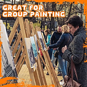 Qilery 48 Pcs Stretched Canvas Multipack for Painting, 4x4'', 5x7'', 8x10'', 9x12'', 11x14'', 12x16'', 12x12'', 8x8'', 6 of Each, Cotton White Blank Canvas Boards Kid Art Panels for Oil Acrylic