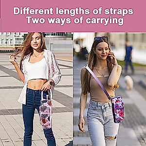 MLKSI Cup Bag for Stanley 40oz Tumbler with Handle, Insulated Sleeve Water Bottle Carrier Bag with Adjustable Shoulder Strap for Stanley Tumbler Accessories Stanley 40 oz Cup