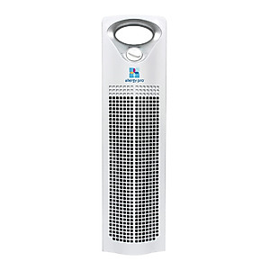 ENVION Medium to Large Room Quiet Operating Filter HEPA Air Purifier with 3 Fan Speeds, Ionizer, LED Display, & Built In Handle, White